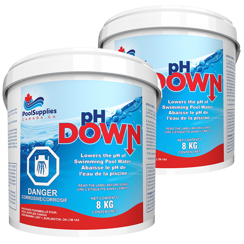Pack of 2 pH Down (8 Kg) by Pool Supplies Canada | Pool Supplies Canada