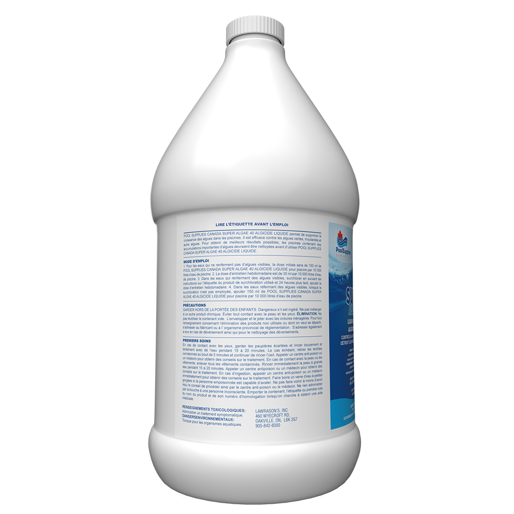 Open Box Super Algae 40 Algaecide (3.6 L) by Pool Supplies Canada ...