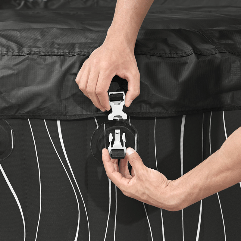 Open Box Saluspa Hollywood Airjet 4-6 Person Inflatable Hot Tub (77 x 26 Inches, Refurbished ...