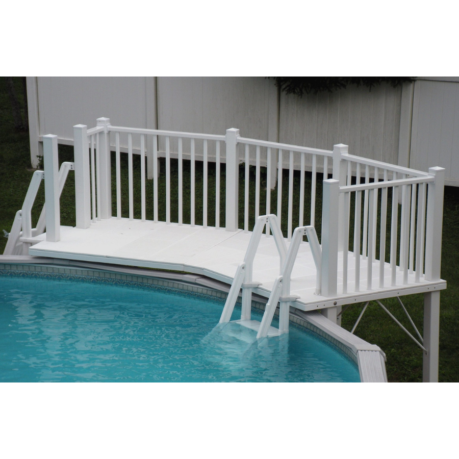 VinylWorks 5 x 13.5 Ft Resin Fan Deck Kit with Steps and Gate | Pool ... VinylWorks 5 x 13.5 Ft Resin Fan Deck Kit with Steps and Gate | Pool ...