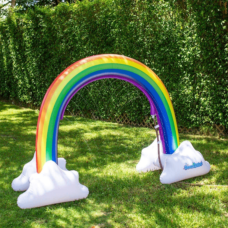 Open Box Pool Candy Ginormous Rainbow Inflatable Lawn Sprinkler | Pool ...