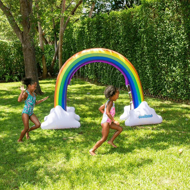 Open Box Pool Candy Ginormous Rainbow Inflatable Lawn Sprinkler | Pool ...