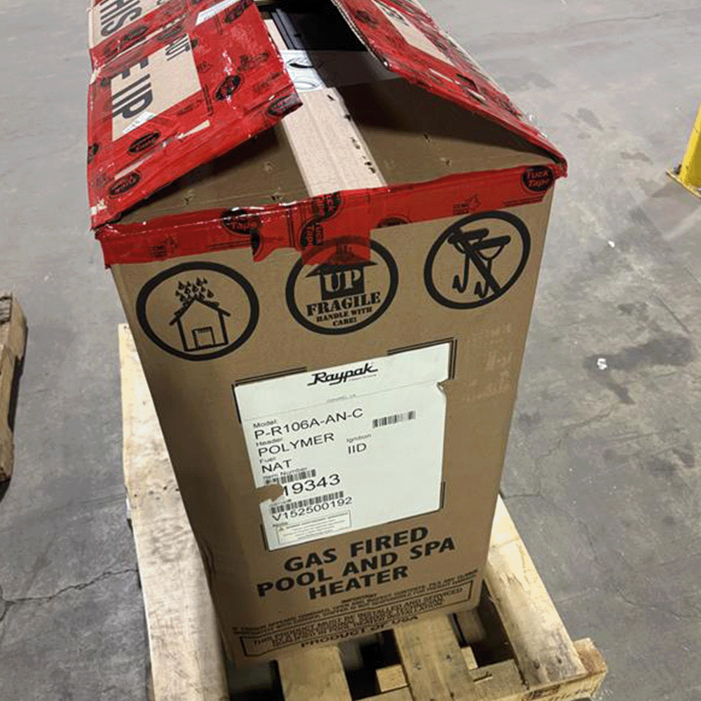 Open Box RayPak 105,000 BTU Natural Gas Pool Heater with Riser (106A ...