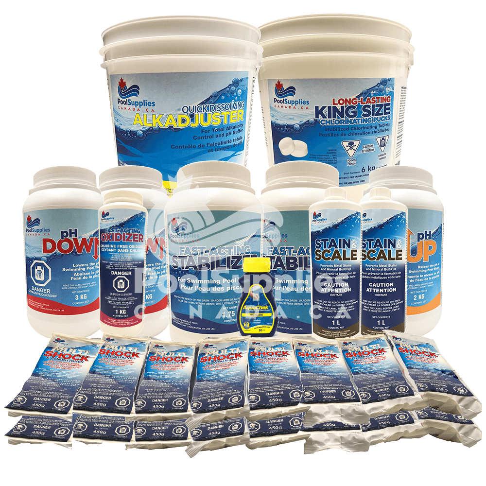 Season Chemical Kit for 50,000 Litre Pool - Pool Supplies Canada
