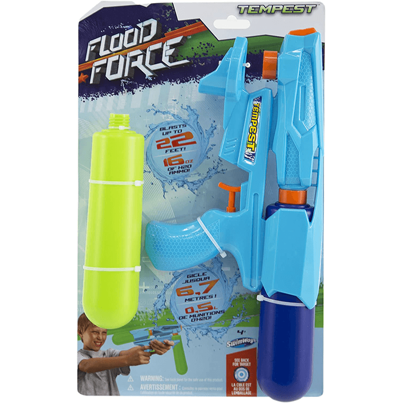 Flood Force Tempest Squirt Gun (Blue) | Pool Supplies Canada