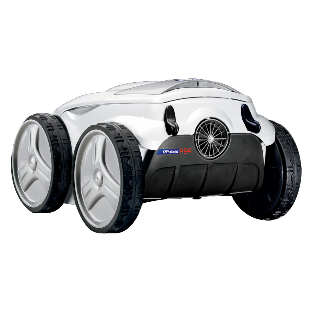Open Box Polaris P945 4WD Robotic Automatic Pool Cleaner & Caddy Cart ...